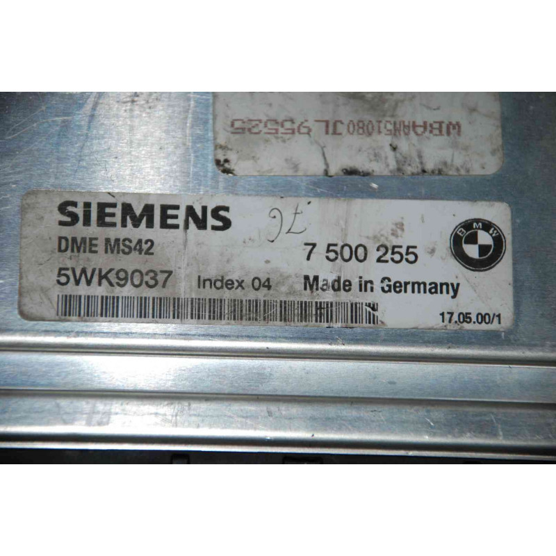 ENGINE ECU SIEMENS MS42 5WK9037 BMW 7500255