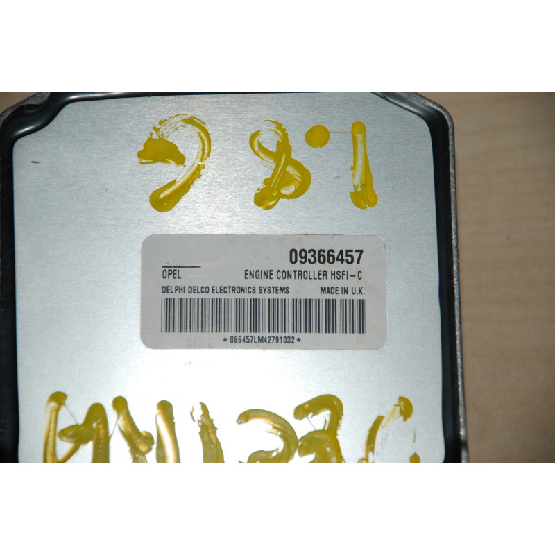ECU MOTOR DELPHI DELCO HSFI-C OPEL 09366457 - CON PIN CODE
