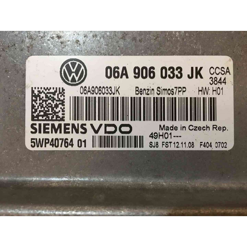 ENGINE ECU SIEMENS VDO SIMOS 7PP 5WP4076401 VAG 06A906033JK