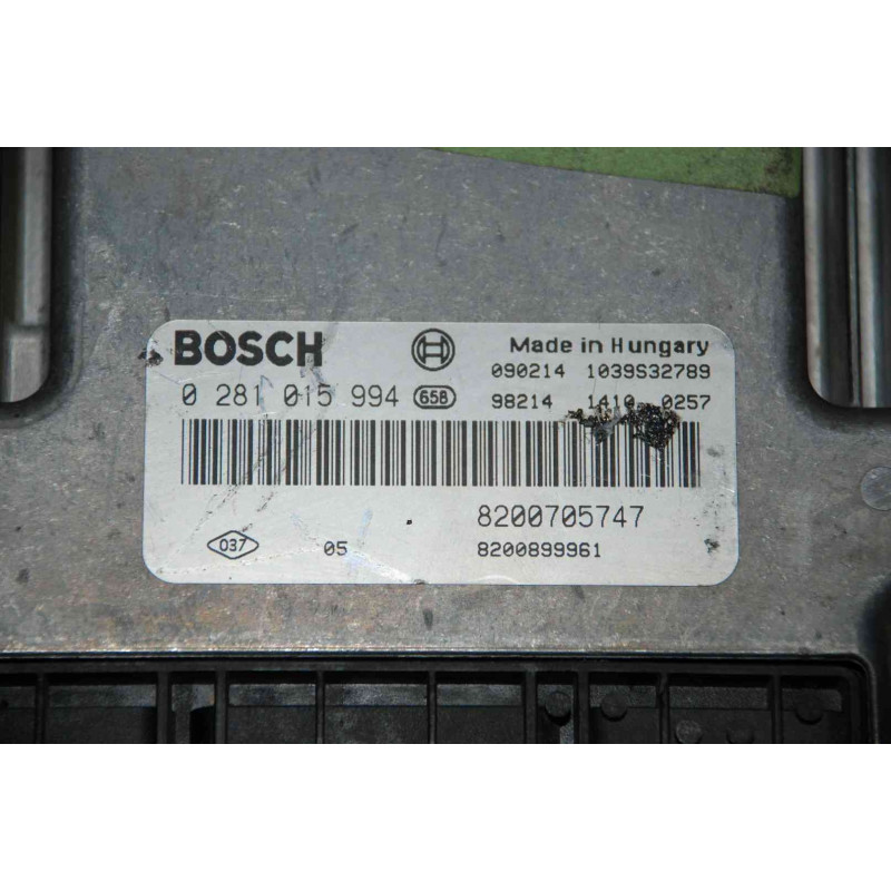 ECU MOTOR BOSCH EDC16C36-3.4 0281015994 RENAULT 8200635663