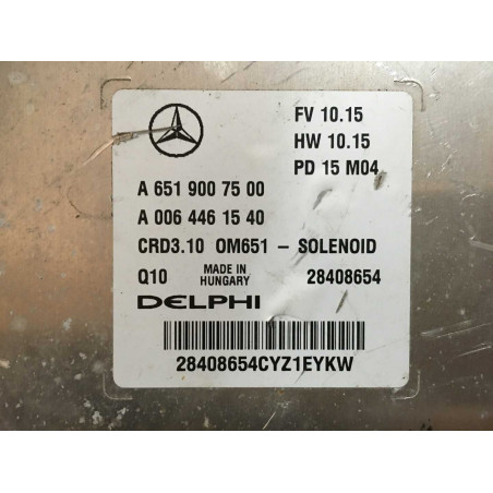 ENGINE ECU DELPHI CRD3.10 28408654 MERCEDES A6519007500