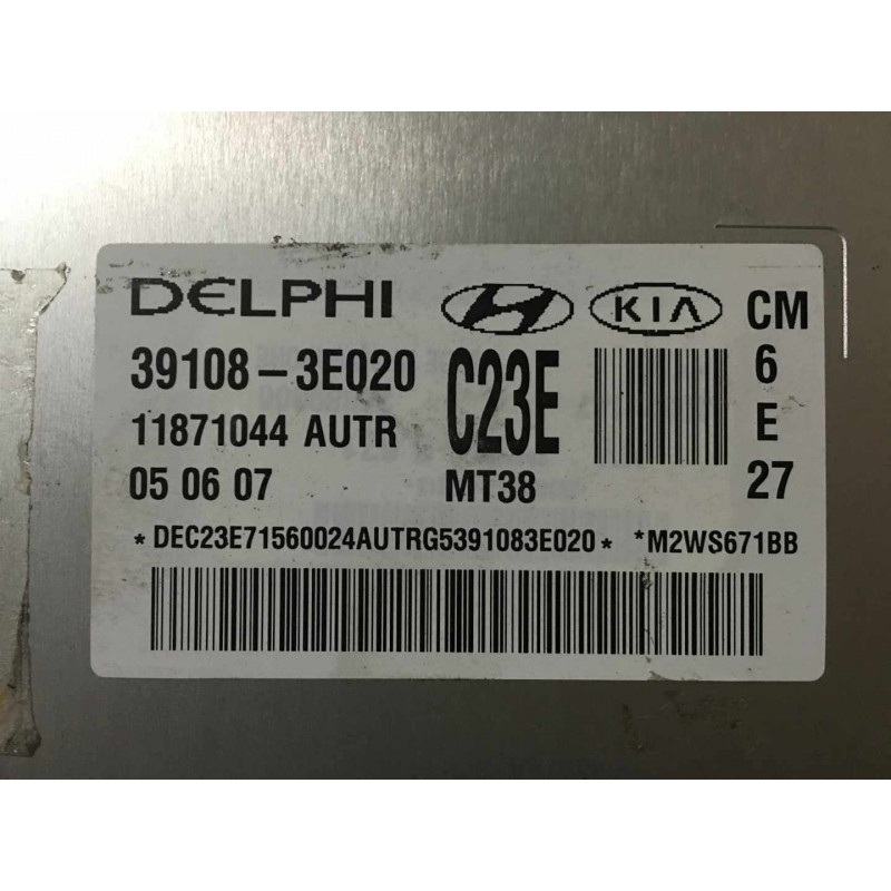 ENGINE ECU DELPHI MT38 11871044 HYUNDAI SANTA FE II (CM) 2.7i 139KW ...