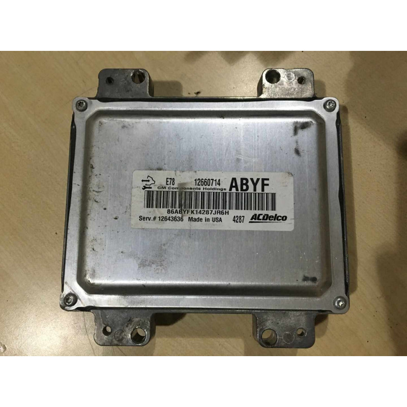 ECU MOTOR ACDELCO E78 OPEL 12660714 ABYF