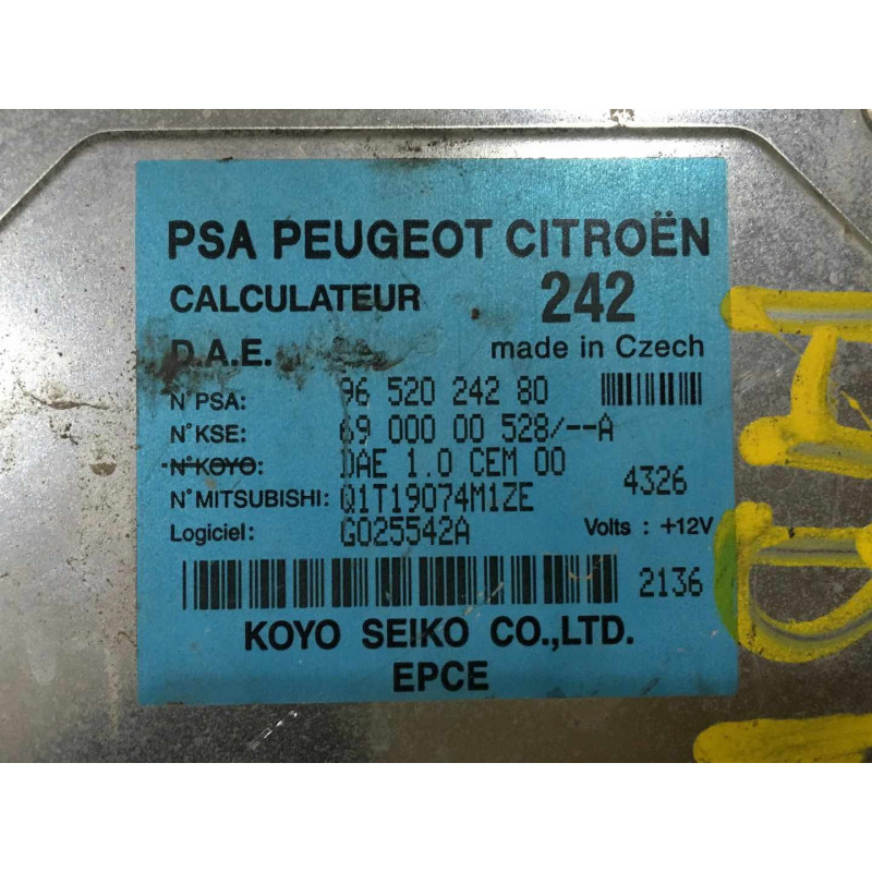 STEERING WHEEL ECU KOYO SEIKO 6900000528 PSA 9652024280